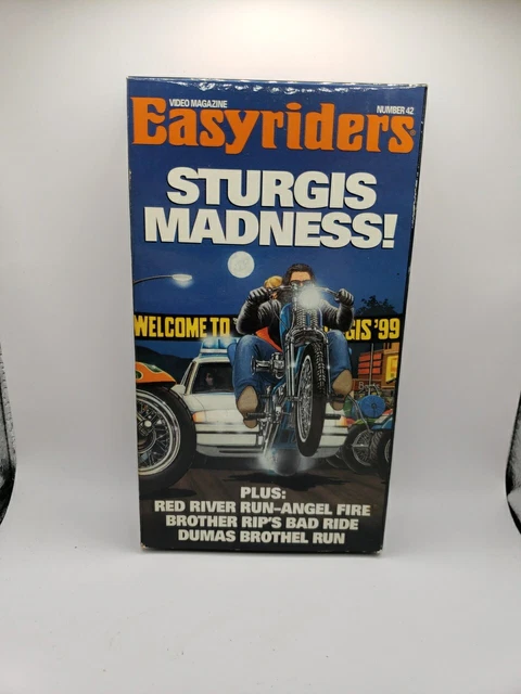 EASYRIDERS VIDEO MAGAZINE-EPISODE #42- STURGIS MADNESS- VHS biker rally ...