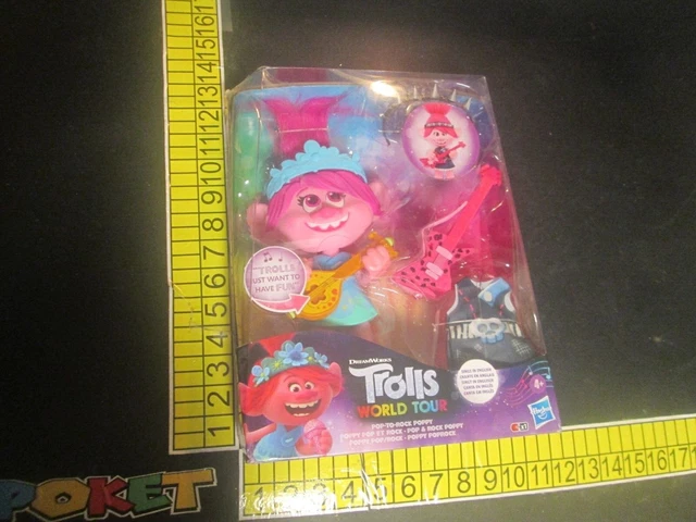 HASBRO DREAMWORKS TROLLS World Tour Pop-To-Rock Poppy Doll Set £9.89 ...