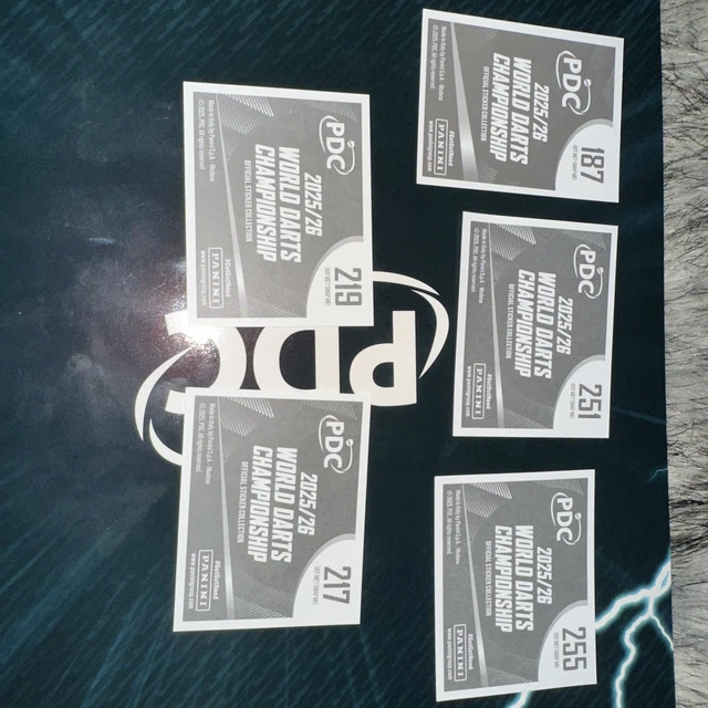 PDC PANINI 2025/2026 World Darts Championship Stickers £1.37 - PicClick UK