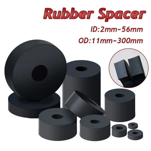 ROUND RUBBER SPACER Anti Vibration Isolation Pads Isolator Bushing ...