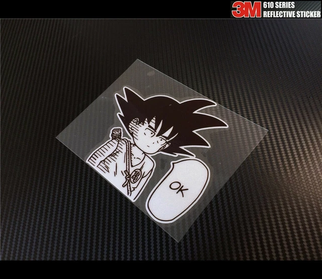 KID GOKU DRAGON BALL FUNNY OK JDM Reflective Sticker #D02 EUR 7,43 ...