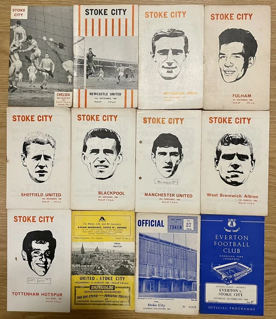 STOKE CITY FOOTBALL Programmes Bundle Job Lot x20 1966/1967 Season £25. ...