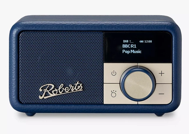 ROBERTS REVIVAL PETITE DAB+ FM Bluetooth Portable Digital Radio Blue C ...