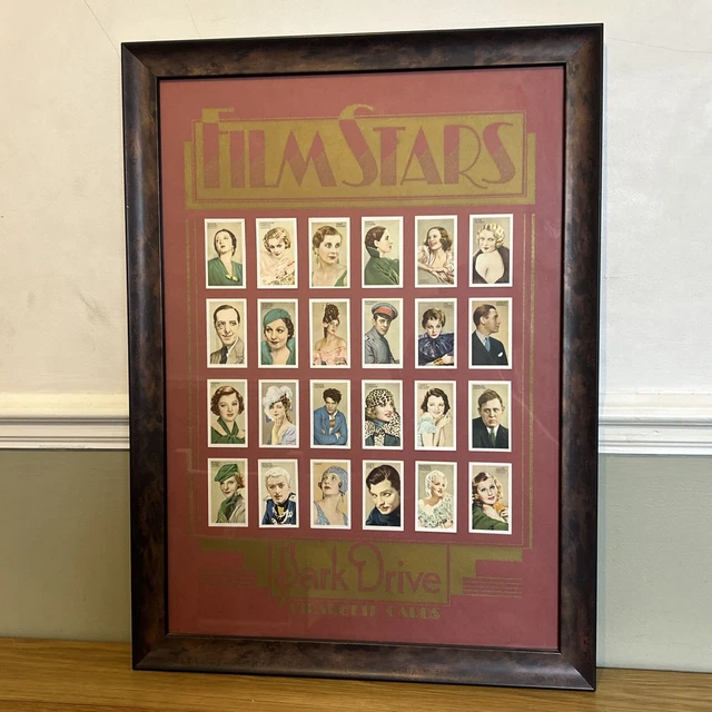 PARK DRIVE CIGARETTE Cards Mounted Film Stars Art Deco £12.99 - PicClick UK