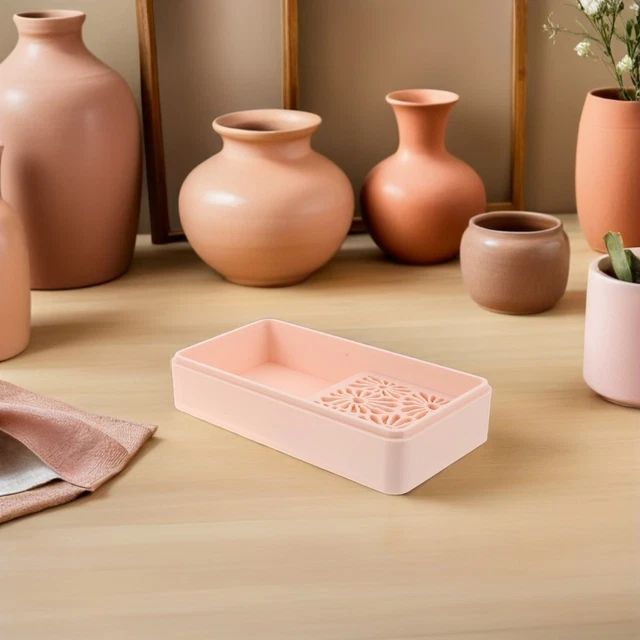 POWDER CONTAINER POLYMER Clay Mold Dispenser Partitioned Storage $33.20 ...