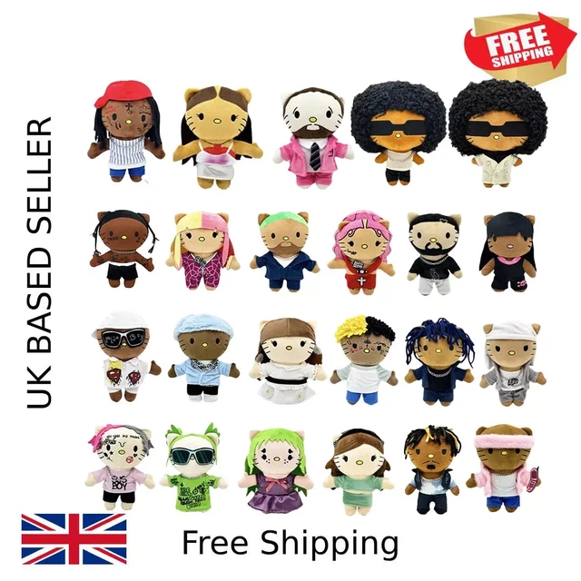 HELLO KITTY TRAVIS Scott Billie Eilish Plush Doll Rapper Hot Sale Gift ...