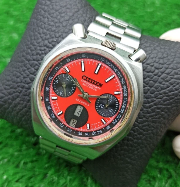 ORIGINAL CITIZEN WATCH Bullhead Brad Pitt Chronograph Panda Dial ...