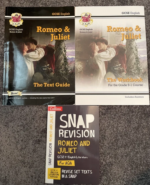 GCSE ENGLISH ROMEO & Juliet Revision Bundle Text Guide Workbook Snap ...