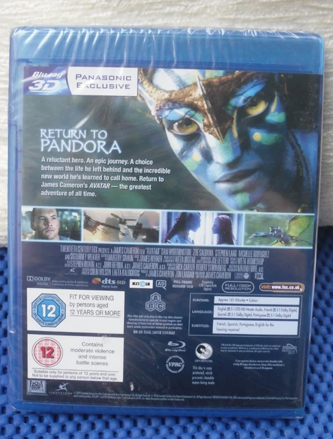 BLU-RAY 3D AVATAR- New And Sealed £9.72 - PicClick UK