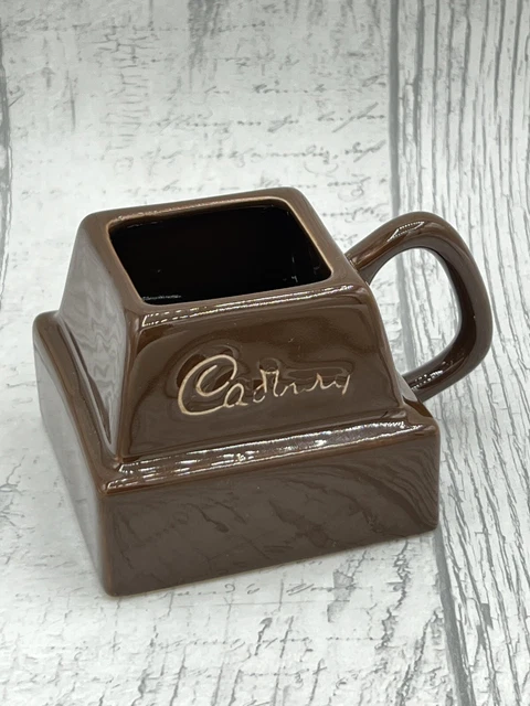 VINTAGE CADBURYS CHOCOLATE Square Ceramic Mug Cup Retro £7.95 - PicClick UK