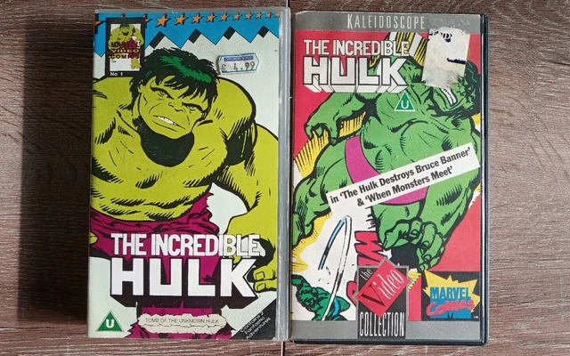THE INCREDIBLE HULK VHS Video Cassettes Hulk Destroys Bruce Banner 1985 ...