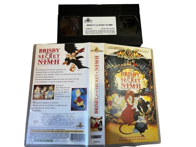 ANCIENNE CASSETTE VHS Magnétoscope Film Dessin Animé Brisby Et Le ...