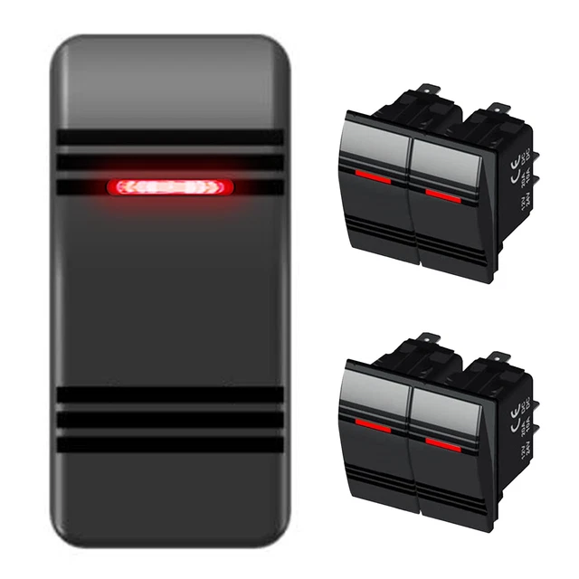 5PACK CAR-LING 3PIN Rocker Switch Spst On-Off Waterproof Carl-ing ...