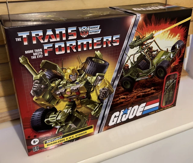 HASBRO TRANSFORMERS GI Joe Mash-Up Bumblebee AWE Striker with Stalker ...