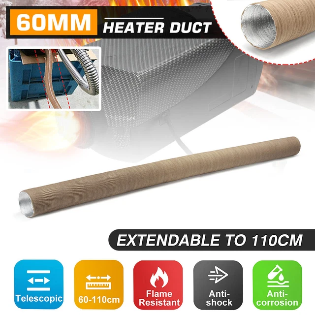 Heater Duct Pipe 75mm - Hot & Cold Air Ducting For Webasto & Domestic ...