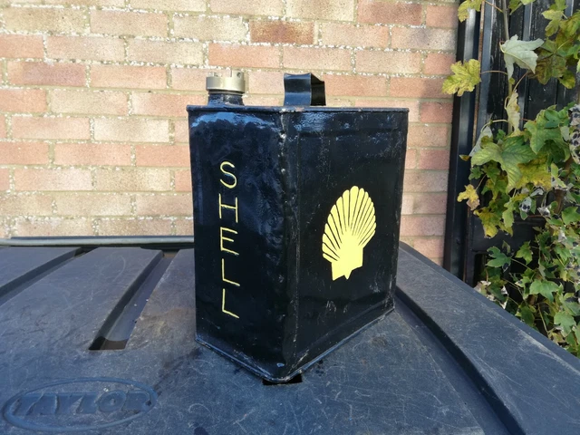 VINTAGE 2 GALLON Petrol Jerry Can With Cap Plume Motor Spirit £299.99 ...