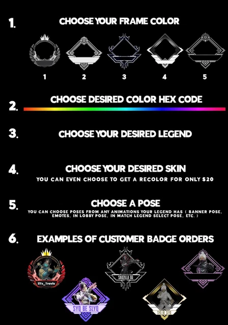 RENDUS DE BADGES personnalisés Apex Legends (PFP) boostedHideouts.com ...