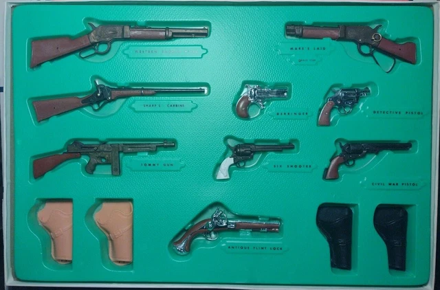 VTG 60'S MARX FAMOUS FIREARMS PRECISION MINIATURES of HISTORIC WEAPONS ...