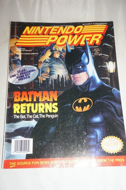 NINTENDO POWER VOL 48 Batman Returns Magazine #2 Poster £9.46 - PicClick UK