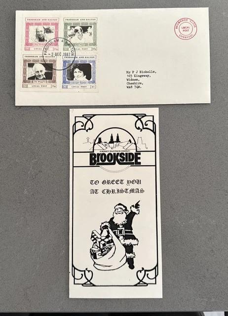 BROOKSIDE CLOSE MERSEY Television Frodsham & Halton Local Post Stamps £ ...