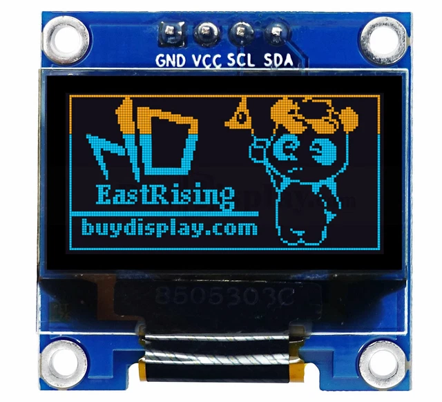 I2C YELLOW BLUE 0.96" inch OLED Display 128x64 Arduino,Raspberry Pi w ...
