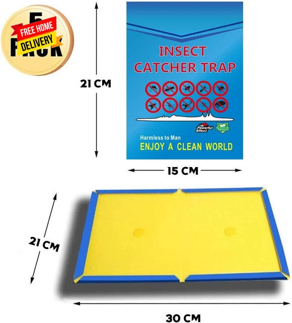 PEST STICKY BOARDS - Glue Traps Pads Multi-Use Sticky Boards for ...