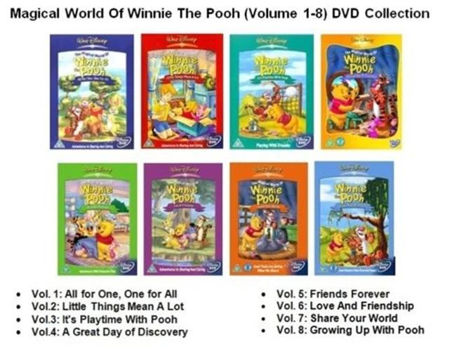 MAGICAL WORLD OF Winnie The Pooh Dvd Complete Collection Volume 1 2 3 4 ...