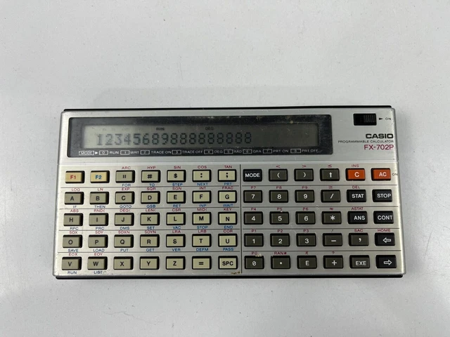 COMPUTADORA DE BOLSILLO calculadora programable básica Casio FX-702P de ...