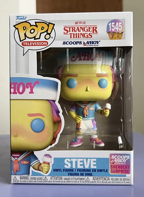 FUNKO POP: STEVE #1545 (Scoops Ahoy Sherbert Surprise) Stranger Things ...