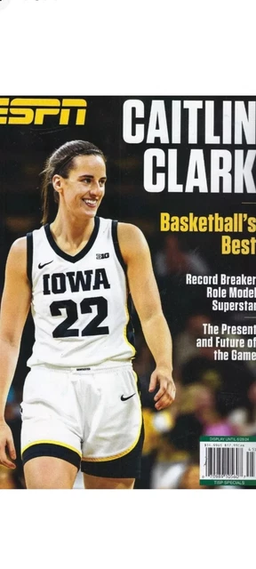 ESPN MAGAZINE 2024 Caitlin Clark Iowa Hawkeyes Basketball’s Best, The Future £19.62 - PicClick UK