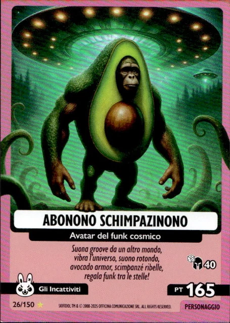 CARD SKIFIDOL ITALIAN Brainrot. Allucinazione Cosmica 2025 # 26 EUR 3 ...