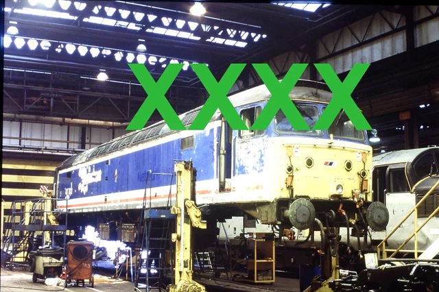 UK RAILWAYS 35MM COLOUR SLIDE(E6) NETWORK LIVERY: 47702 at TOTON DEPOT ...