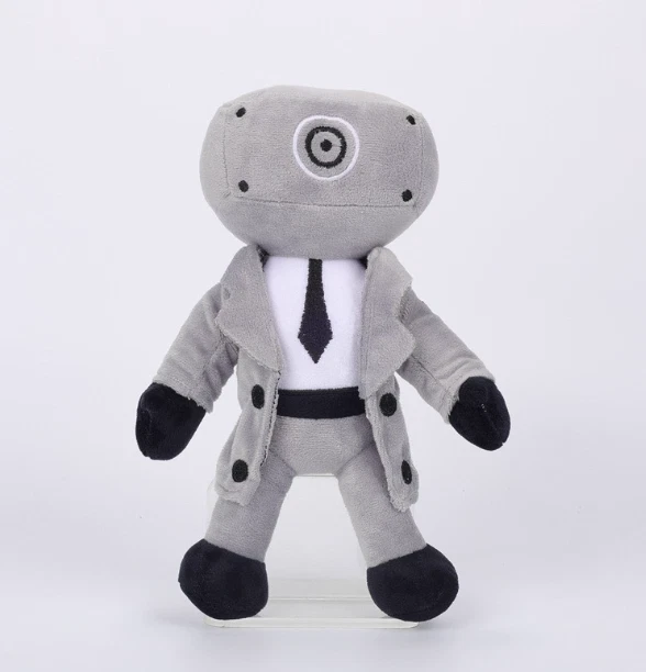 SKIBIDI TOILET MULTIVERSE Plush Doll - Gray Surveillance Character Doll ...