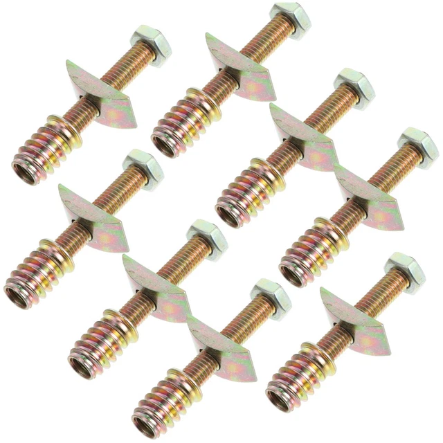 16 SETS BED Frame Spare Parts Bed Frame Threaded Pin Nut Kit for £25.85 ...