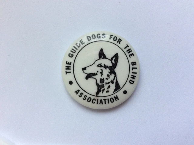 LATE 70S / Early 80s ? Guide Dogs For the Blind Association Promo Pin ...