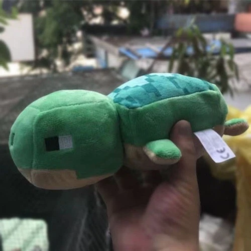 18CM SEA TURTLE Minecraft Soft Toy Green Turtle Plush Animals Soft ...