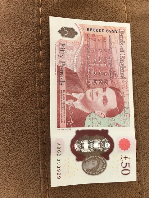 VERY RARE SERIAL Numbered Queen Elizabeth £50 Note -unused Mint -AB 69 ...