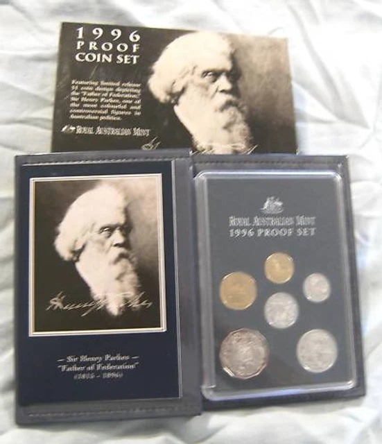 1996 AUSTRALIAN Proof Coin Set - Sir Henry Parkes $75.00 - PicClick AU