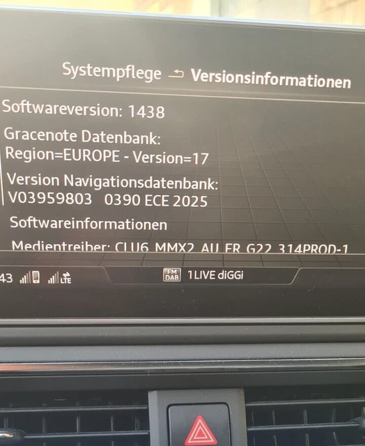 AUDI MMI KARTEN Navigation Update 2025 Blitzer Apple CarPlay ...