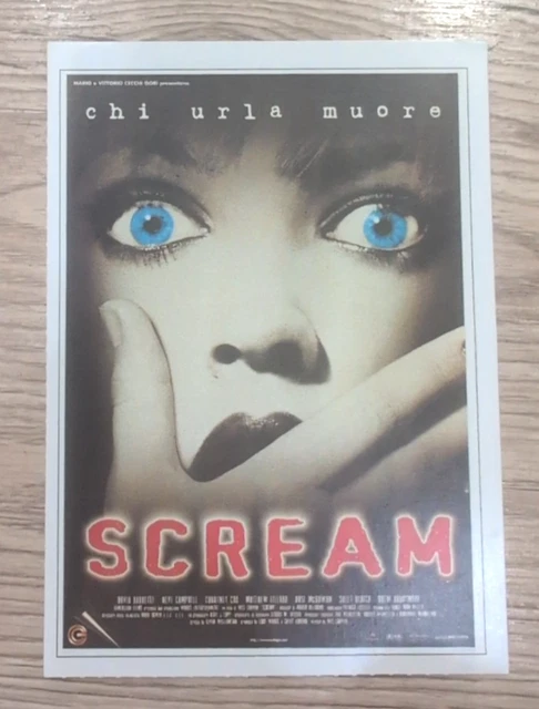 SCREAM - CHI Urla Muore - Wes Craven - Cartolina Promozionale Ciak ...