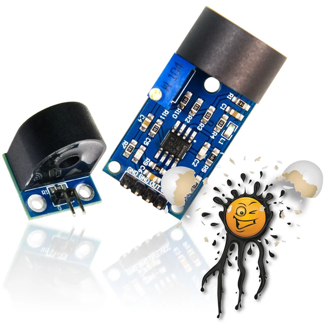 IOT MINI STROMSENSOR ESP8266 AC Strom Current Hall Sensor Modul ...