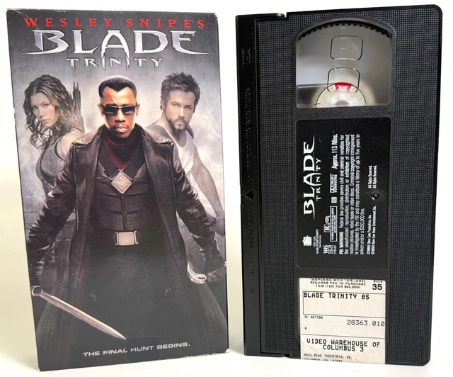 BLADE TRINITY VHS - Tested & Works - 2004 - Free Shipping - Wesley ...