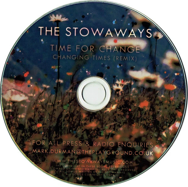 STOWAWAYS TIME FOR Change CDr UK Private promo cdr in clear plastic ...