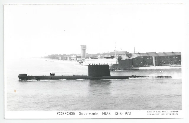 HMS PORPOISE PORPOISE class Submarine Royal Navy RP PC EUR 13,94 ...