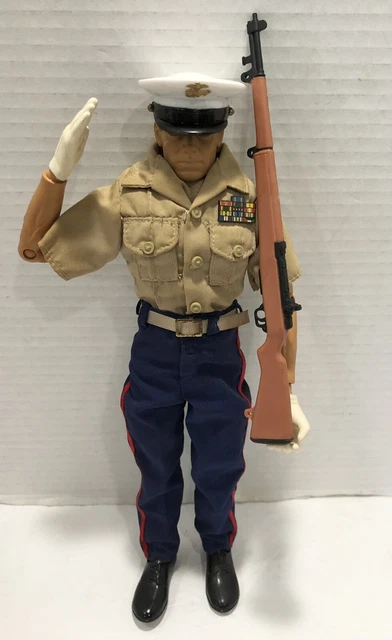 FIGURINE ARTICULÉE 35 Anniversary GI Joe USMC Millennium Saluting ...
