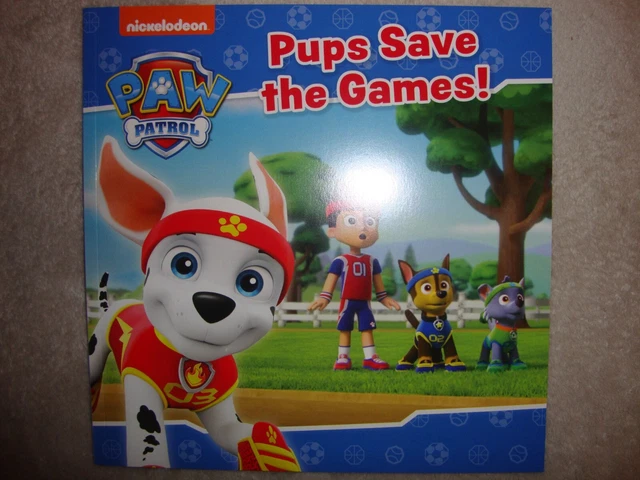 PAW PATROL STORY Book Pups Save The Games! Story Book Brand New RRP £5. ...