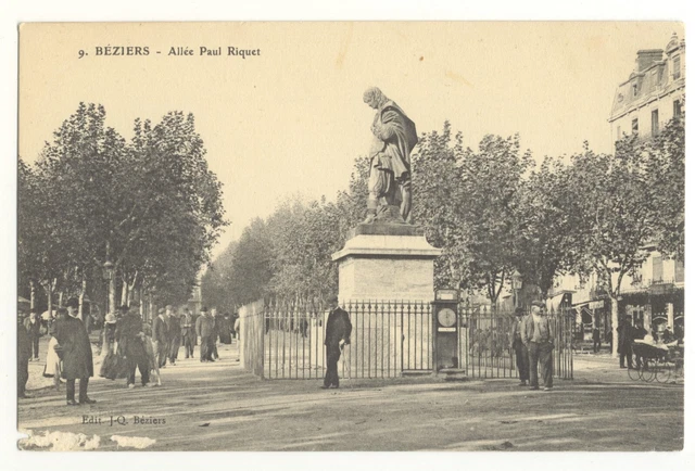 34/ CPA A - Béziers - Allée Paul Riquet EUR 1,30 - PicClick FR