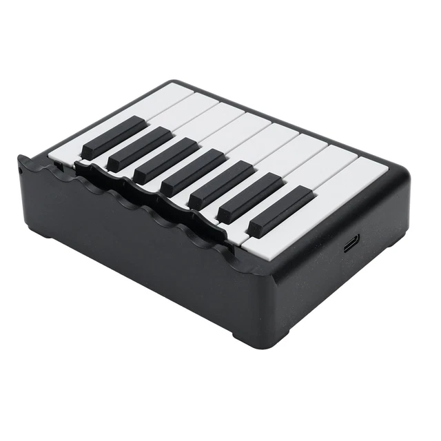 PIANO CALENDAR 2025 Miniature Piano Desk Calendar Playable Piano Black ...