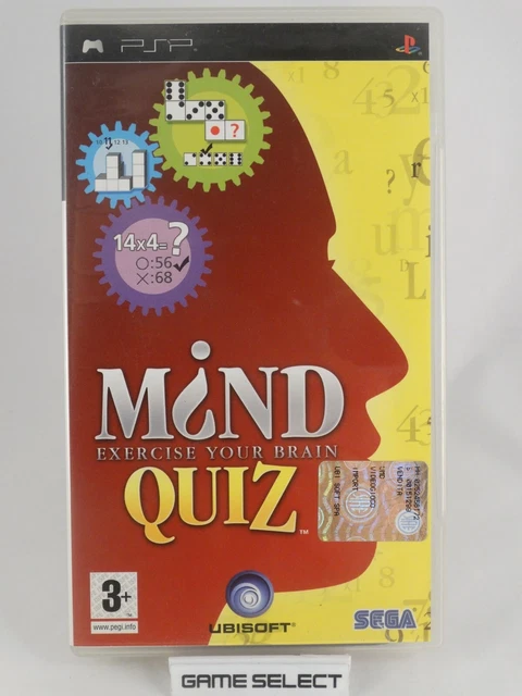 MIND QUIZ EXERCISE Your Brain Training sony Psp Pal Esp Eng Italien ...