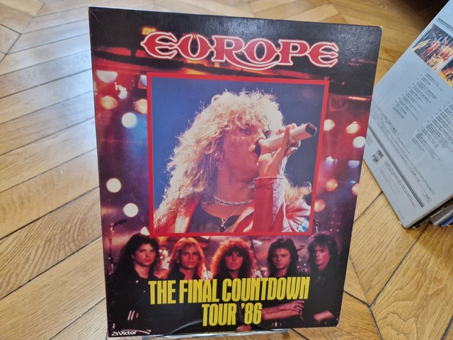 EUROPE: THE FINAL Countdown Tour 1986 VHD No Laserdisc NTSC Japan Music ...